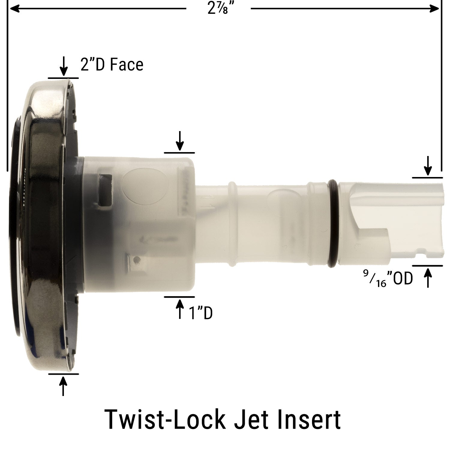 CMP 2" Pro-Loc 200 Series Spa Jet Insert - Halo Directional – SpaDepot.com