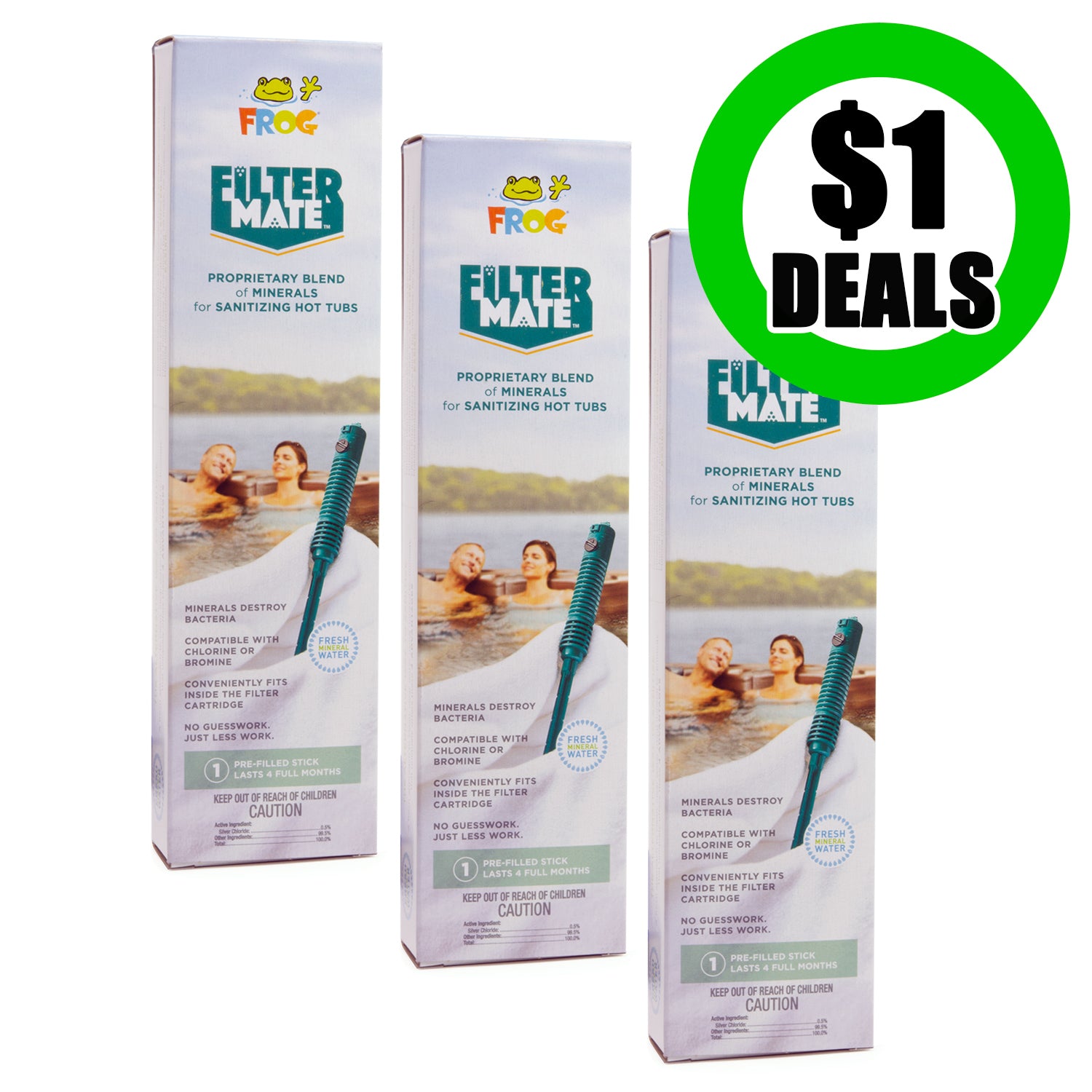 Spa Frog Filter Mate Hot Tub Mineral Sanitizer - 3 pk – SpaDepot.com