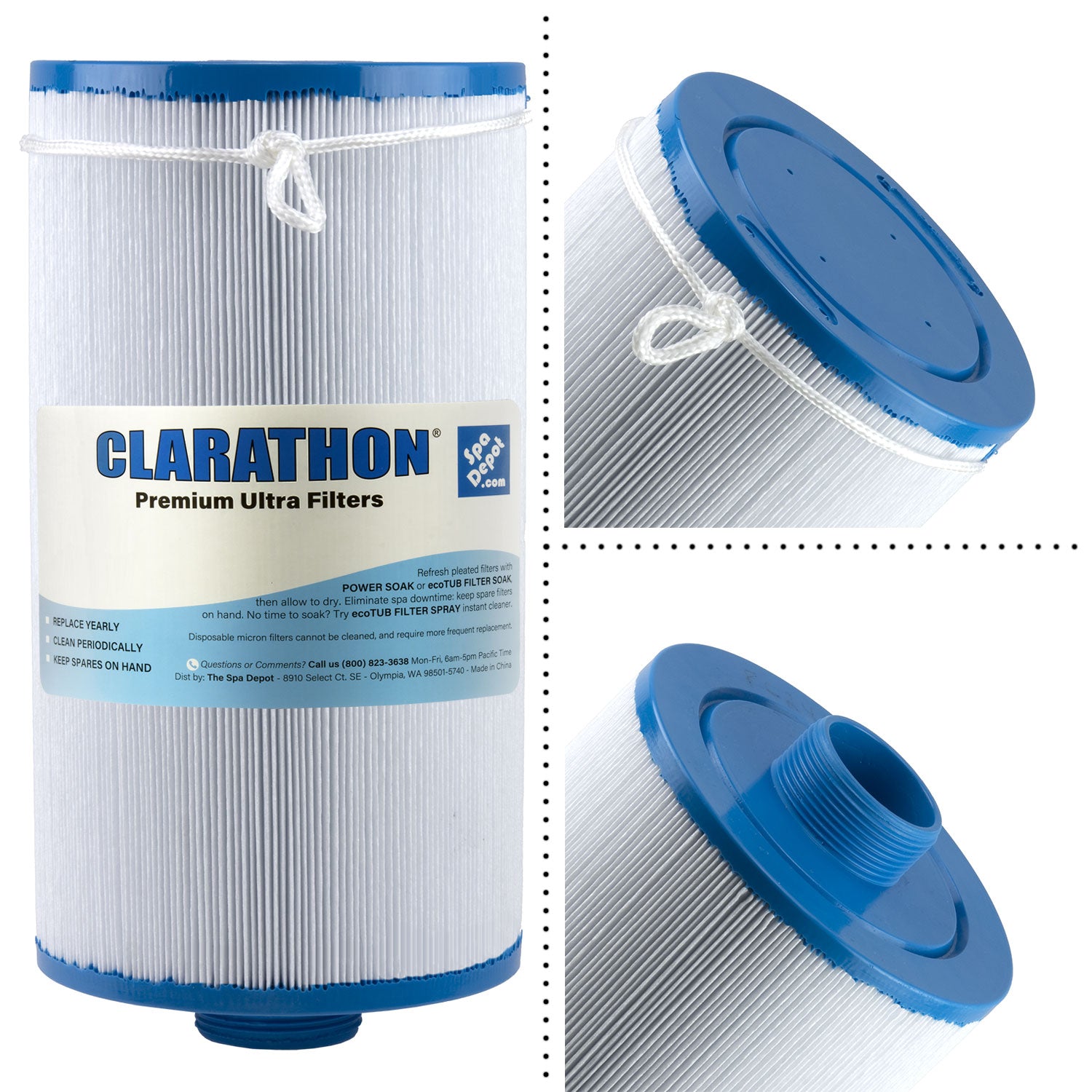 Aquaterra/Freeflow Spa Filter by Clarathon FC2402 303279 – SpaDepot.com