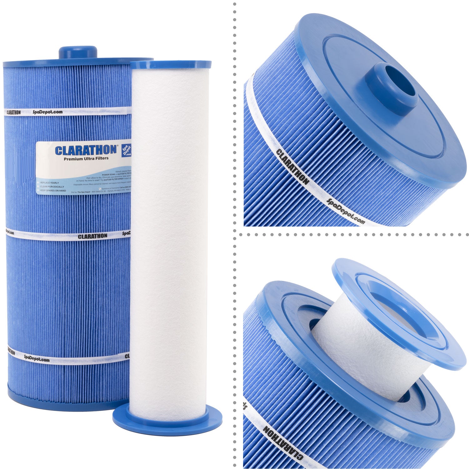Clarathon Microban Spa Filter for Sundance 880 & 980 Series 6541-397 ...