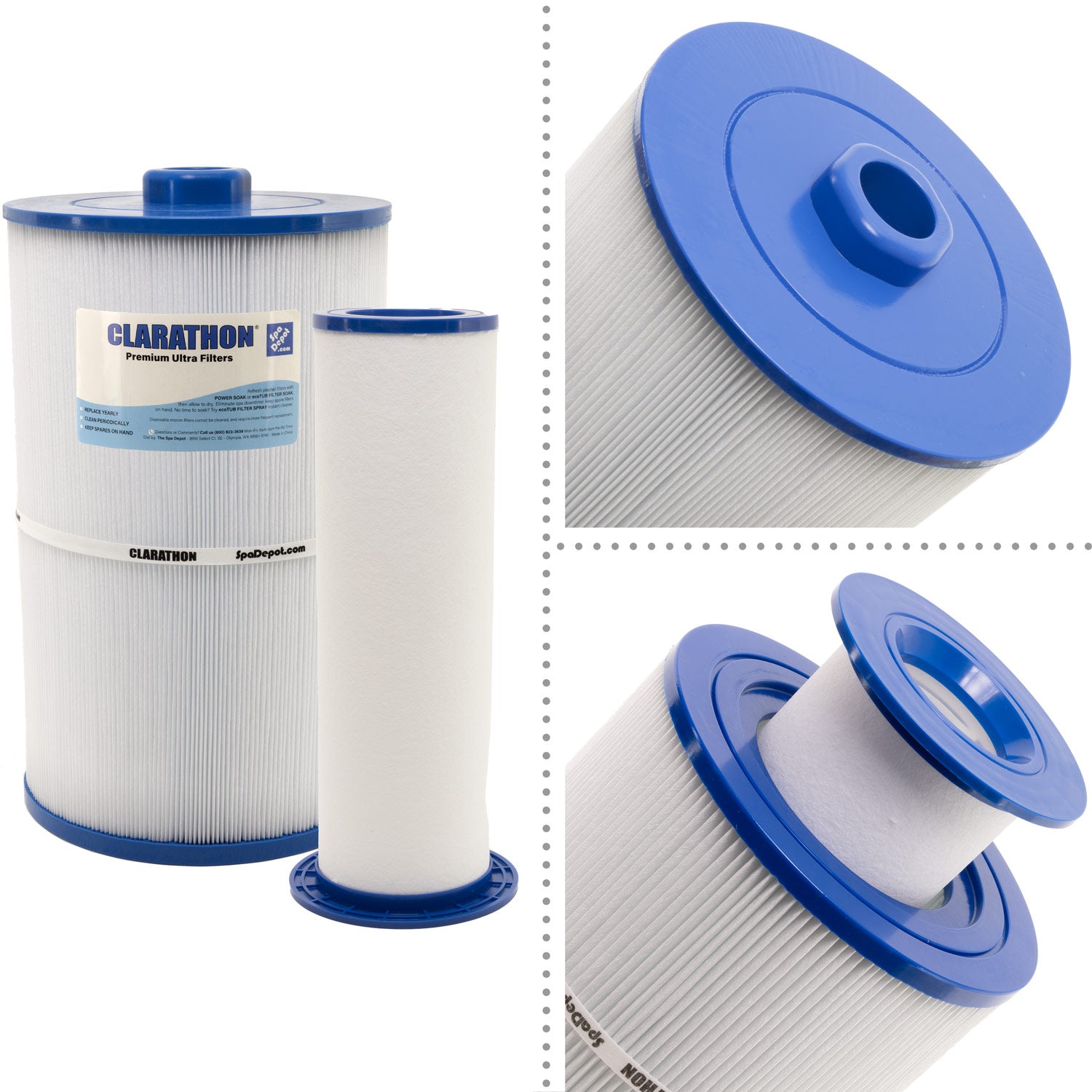 Clarathon MicroClean Ultra 2 Spa Filter - Sundance 6541-464S – SpaDepot.com