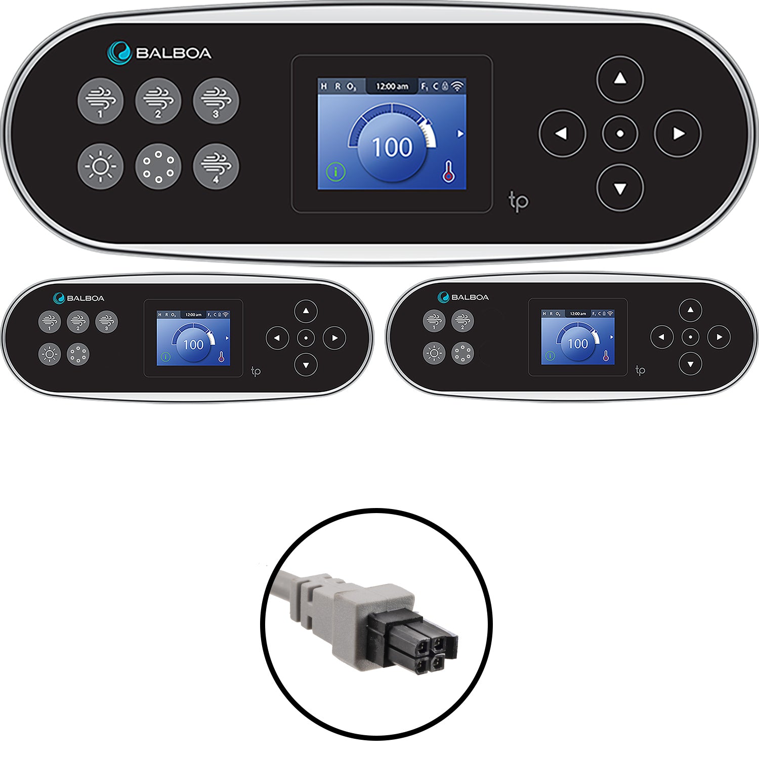 Balboa TP700 Series Spa Topside Keypads - Button Layout Choice ...