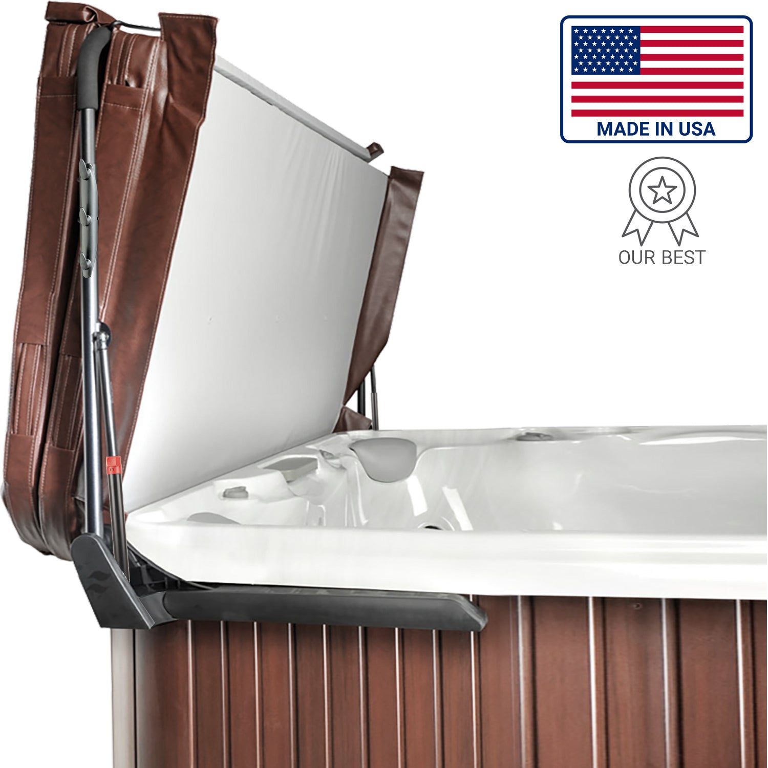 Hot Tub Cover Lift - CoverMate III Hydraulic Spa Cover Lifter ...