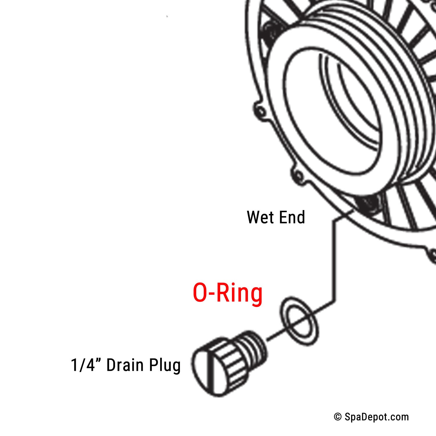 Hot Tub Pump Drain Plug O-Ring - 2 Pack – SpaDepot.com Hot Tub Pump Drain Plug O-Ring - 2 Pack – SpaDepot.com