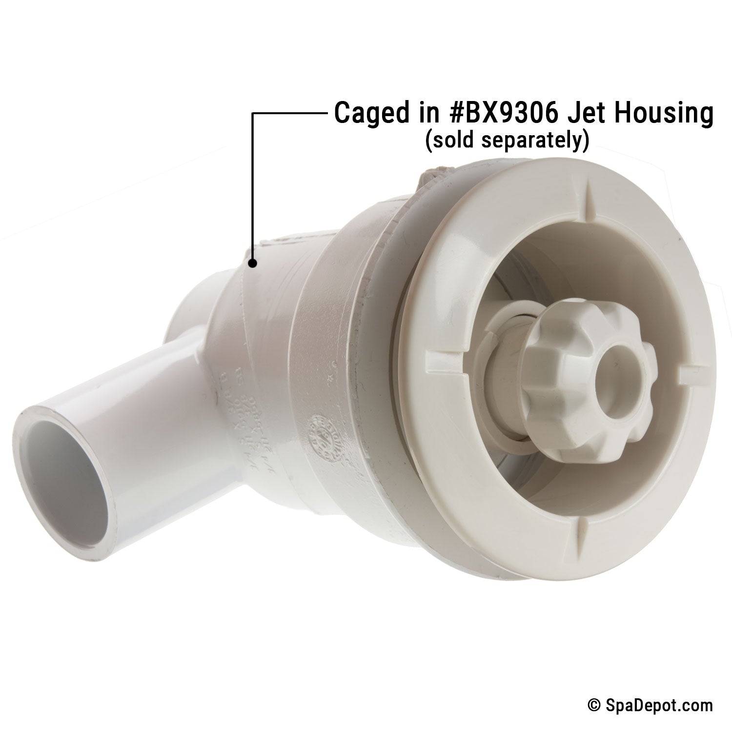 Hot Tub Jet Insert - Waterway Poly Adjustable Caged Style Internal ...