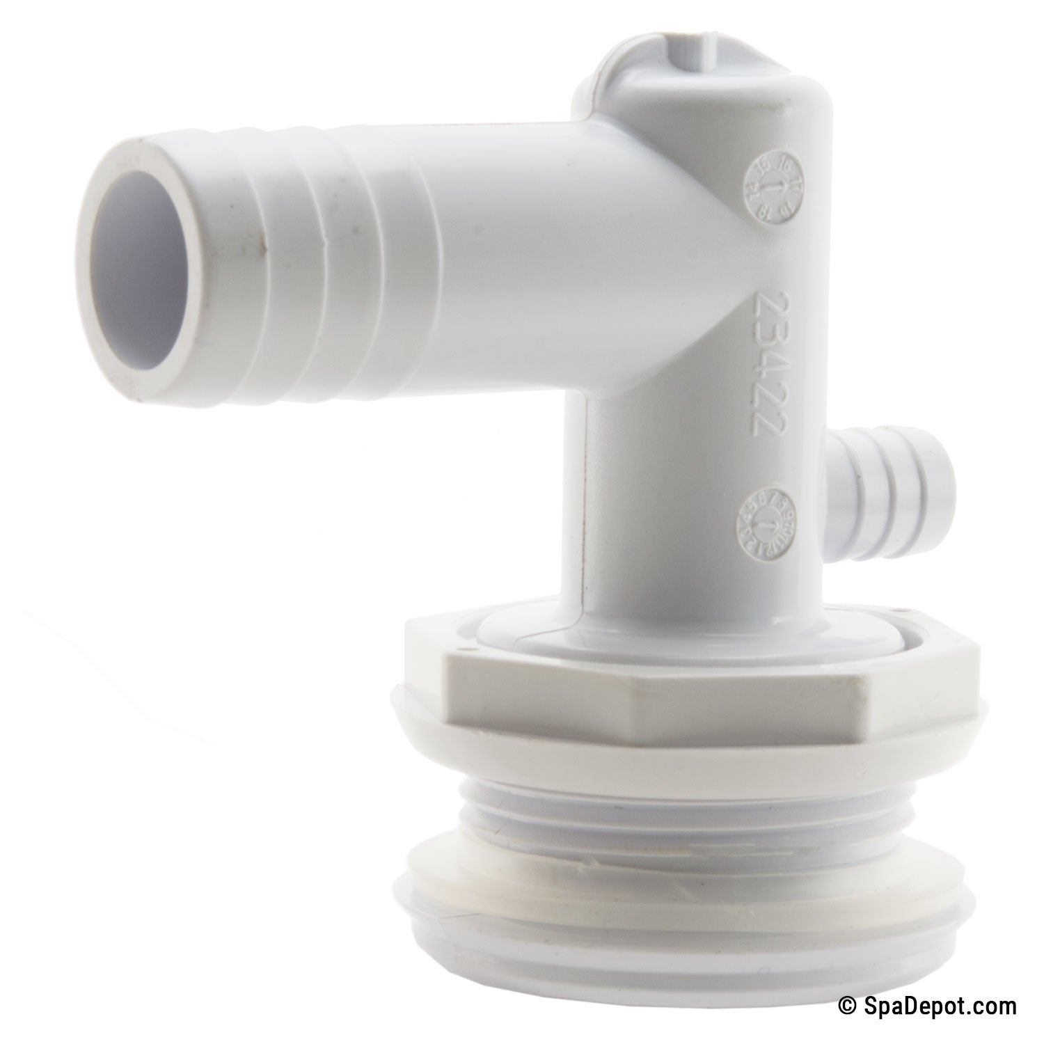 Hot Tub Jet Housing - CMP 2" Typhoon Twist-Lock Jet Body - White ...