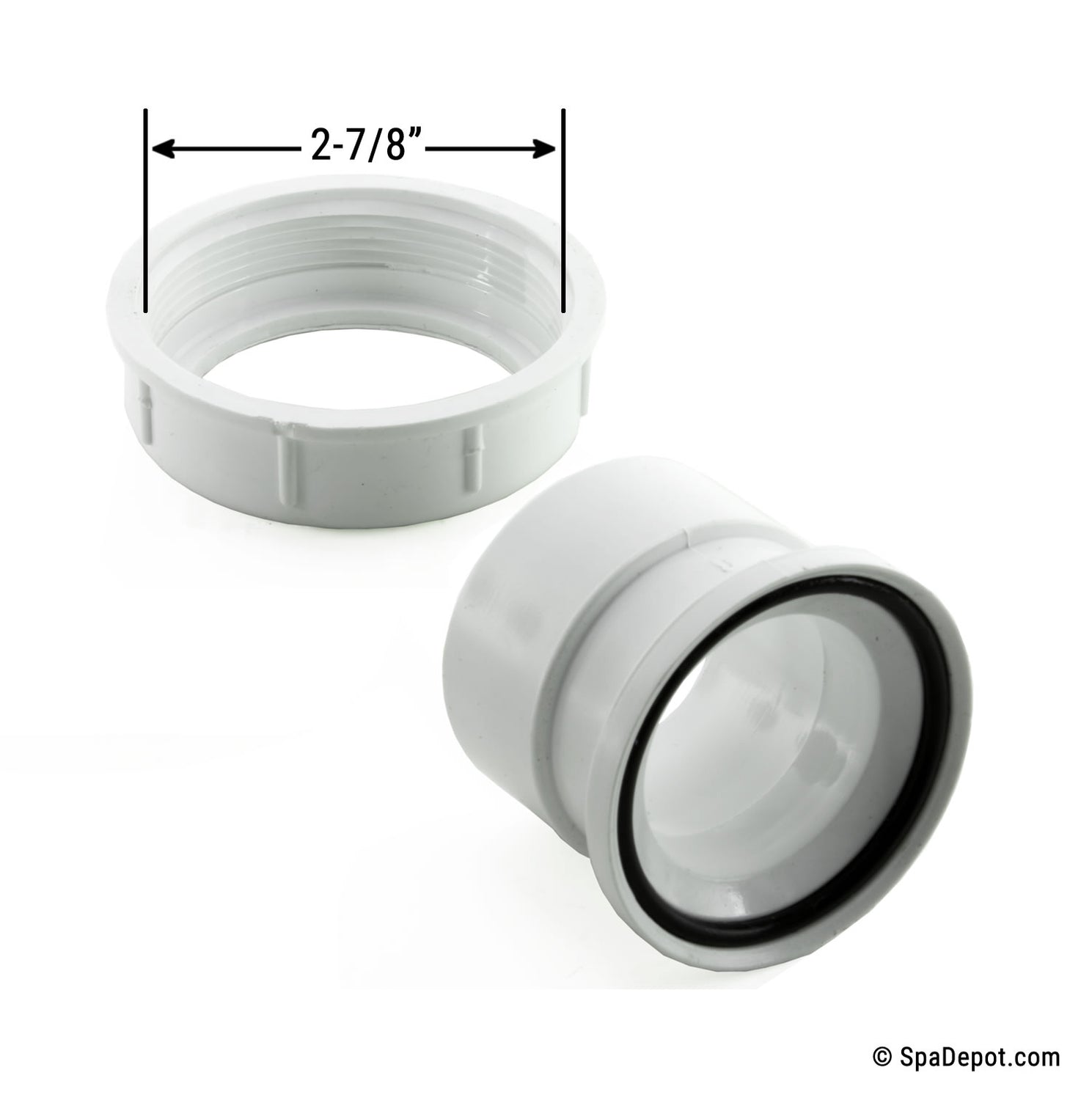 Hot Tub Pump Union for Jacuzzi/Sundance - 1.5" Slip or 2" Spig ...
