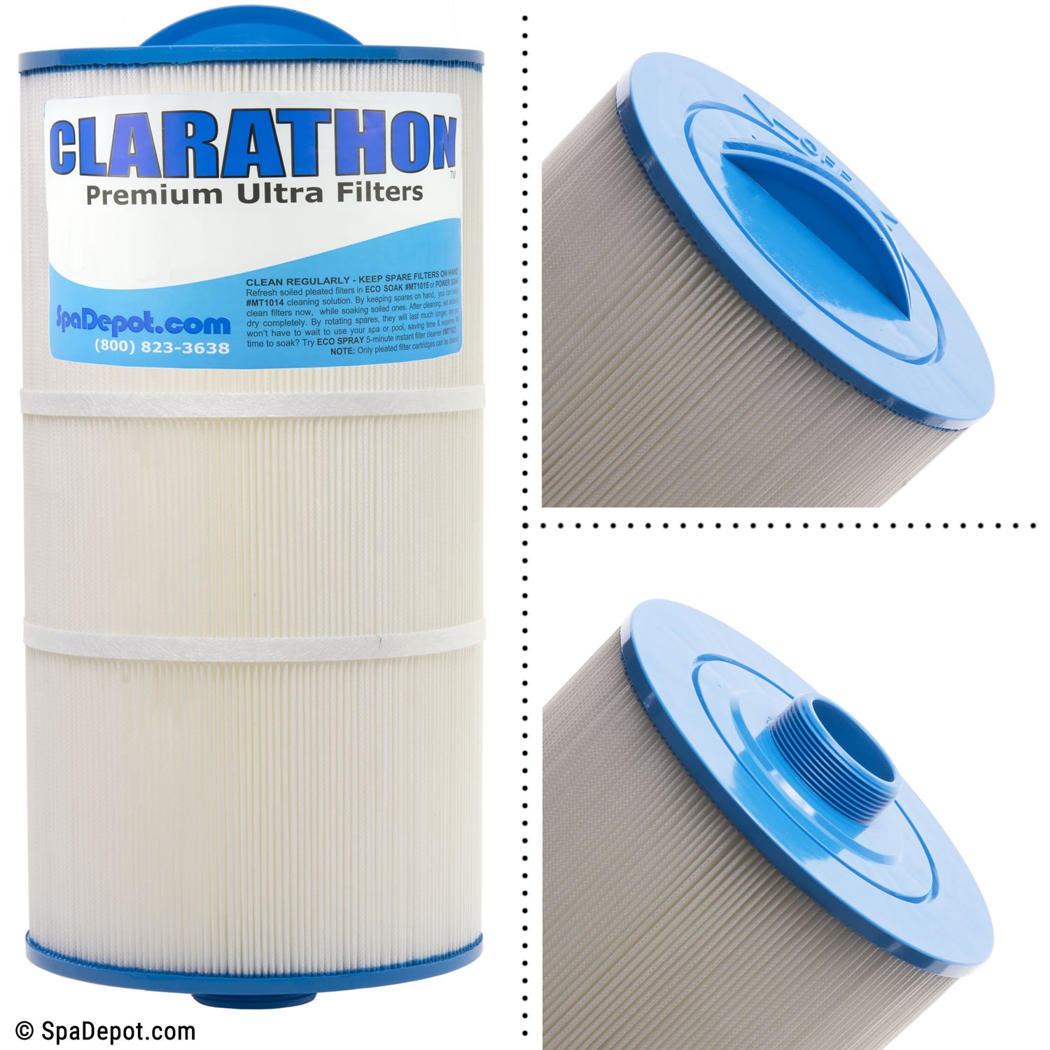 Clarathon Threaded Hot Tub Filter for Diamonte/Starlight Spas FC0517 ...