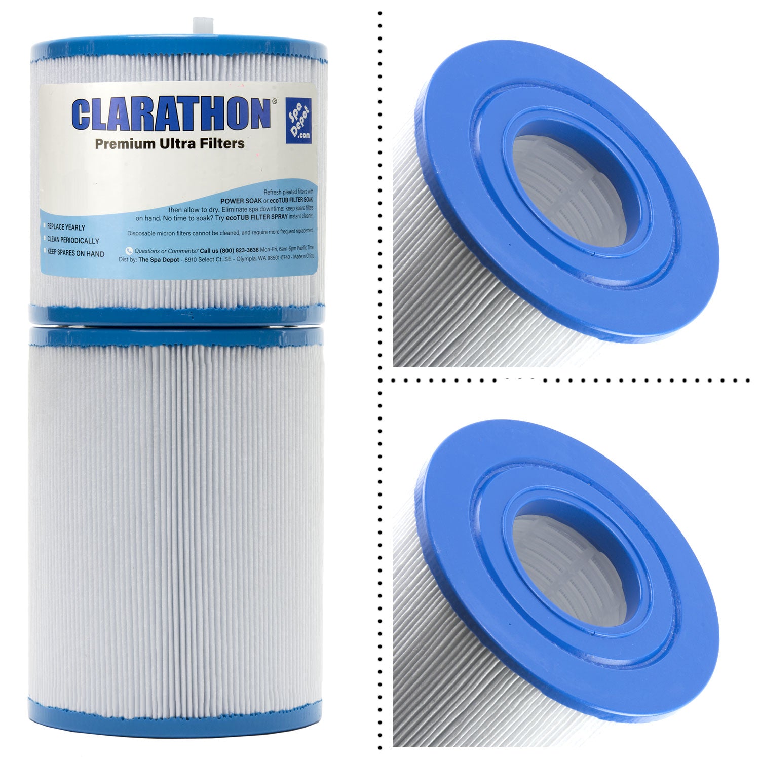 Clarathon Hot Tub Filter Cartridge for Sundance/Sweetwater FC2388 ...