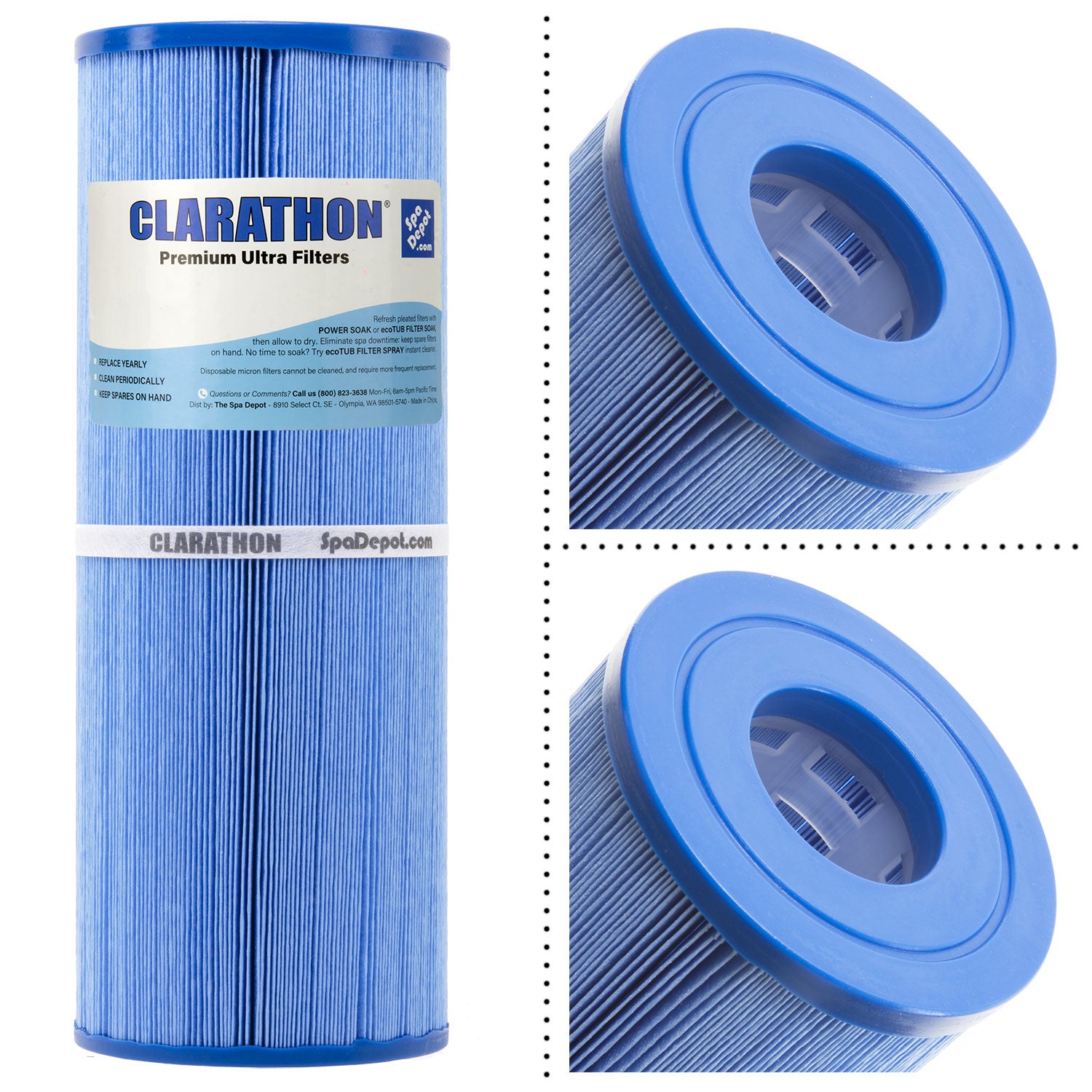 Clarathon Antimicrobial Spa Filter FC-2390M PRB50-IN-M C-4950RA ...