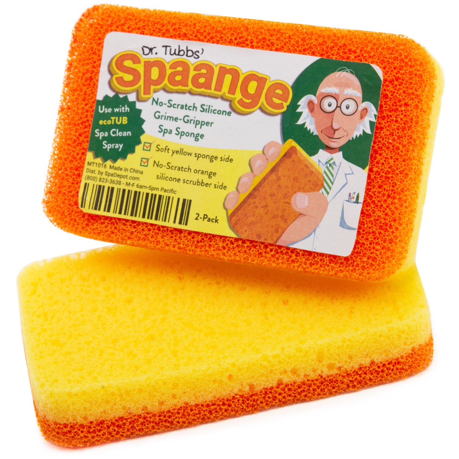 Spaange Grime-Gripper No-Scratch Silicone Spa Sponge 2-Pack – SpaDepot.com