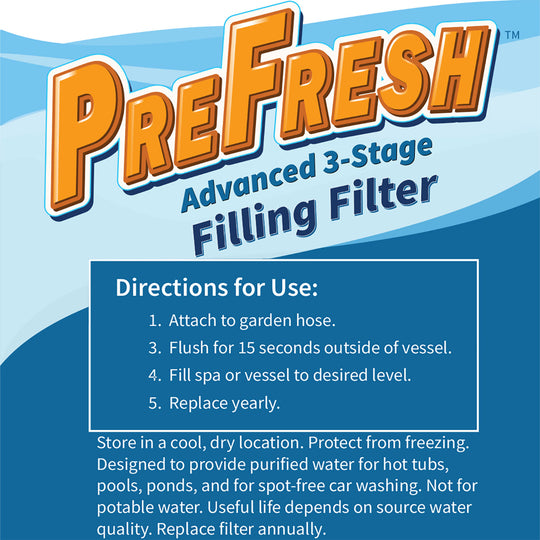 PreFresh Hose Filter for Filling Hot Tubs & Pools – SpaDepot.com