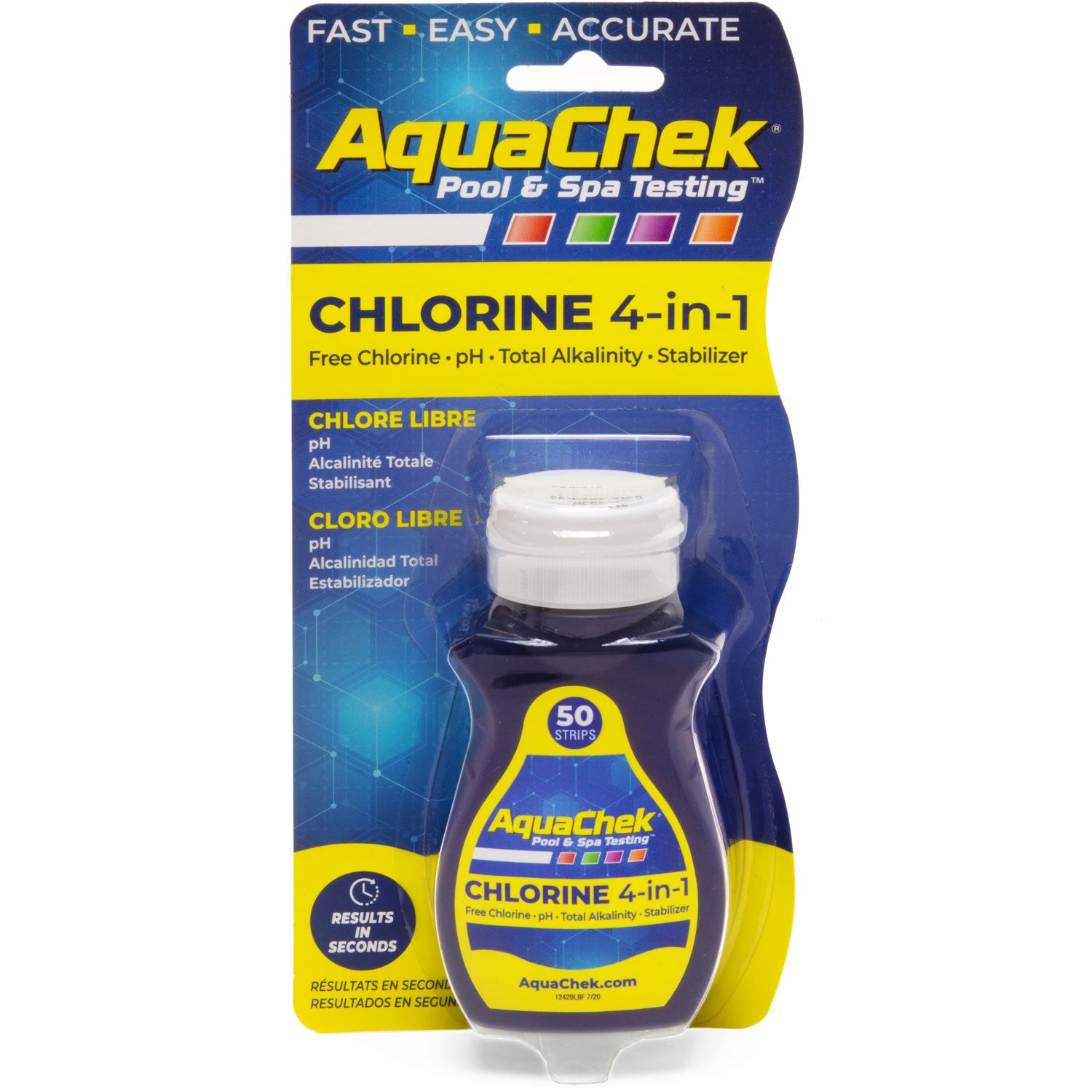 AquaChek Chlorine 4-in-1 Pool & Spa Water Test Strips – SpaDepot.com